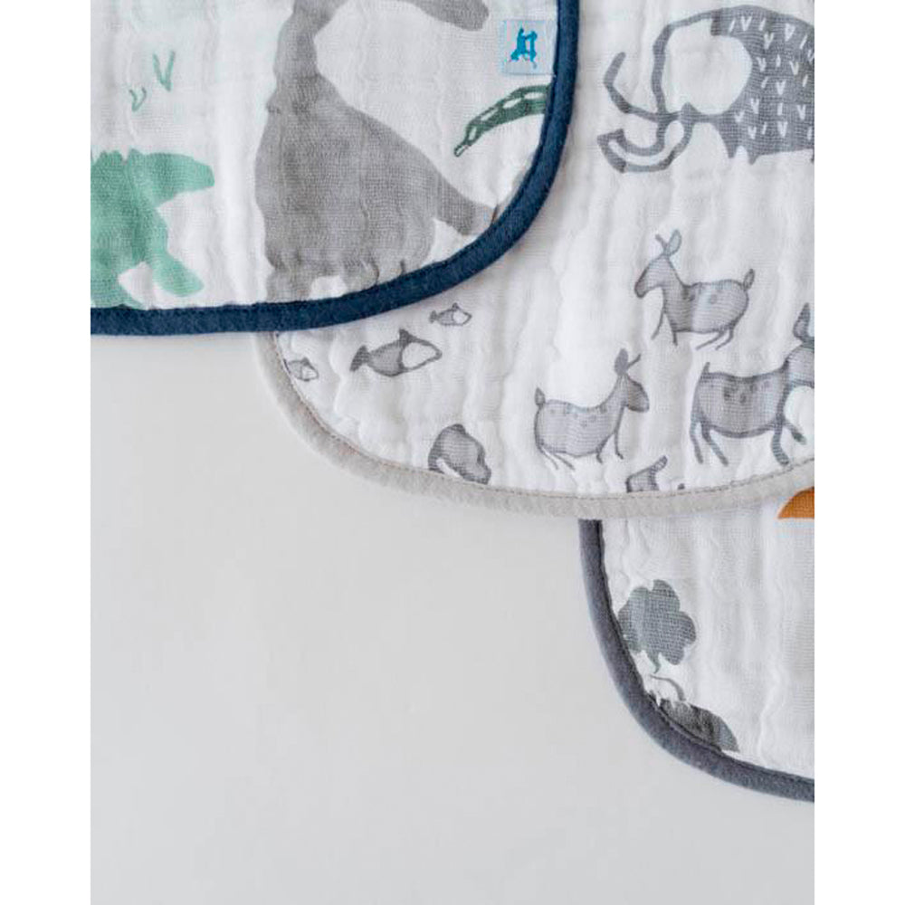 Little Unicorn, Muslin Classic Bib Dino | The Secret Treehouse