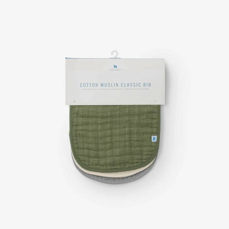 Little Unicorn, Muslin Classic Bib Fern | The Secret Treehouse